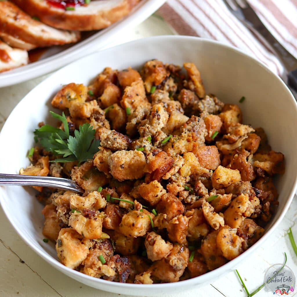 Best Slow Cooker Stuffing Recipe • Slow Cooked Eats