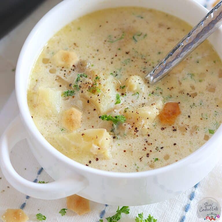 Best Crock Pot Fish Chowder | Slow Cooked Eats