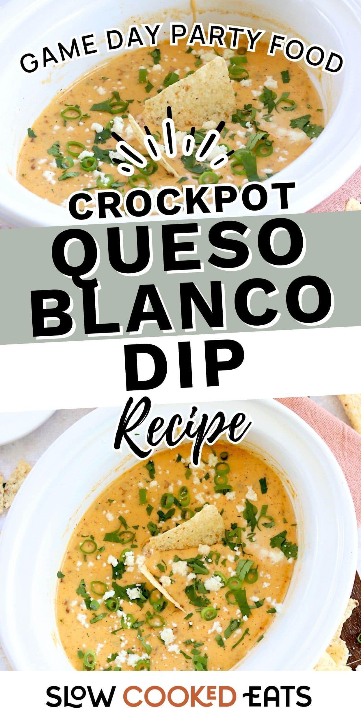 Easy Slow Cooker Queso Blanco with Chorizo • Slow Cooked Eats